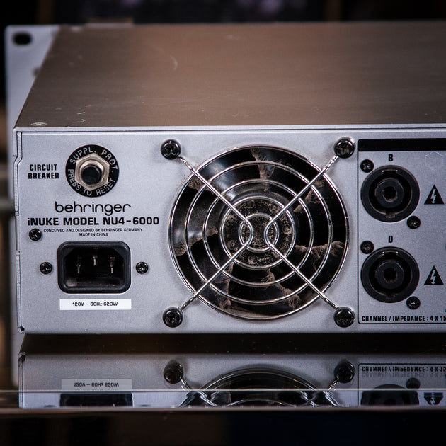 Behringer iNUKE NU4-6000 High Density 6000-Watt 4-Channel Power Amplif – Music City Canada