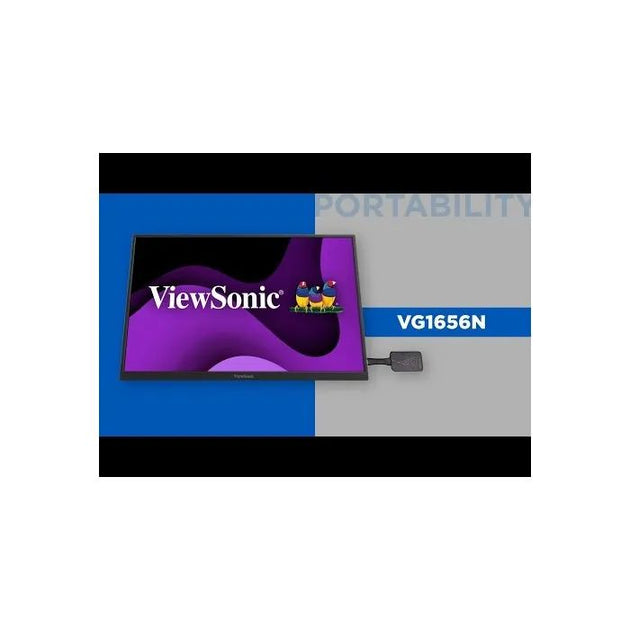 Viewsonic VG1656N 16" Portable IPS Monitor WUXGA, Built-In Battery, Wi – Music City Canada