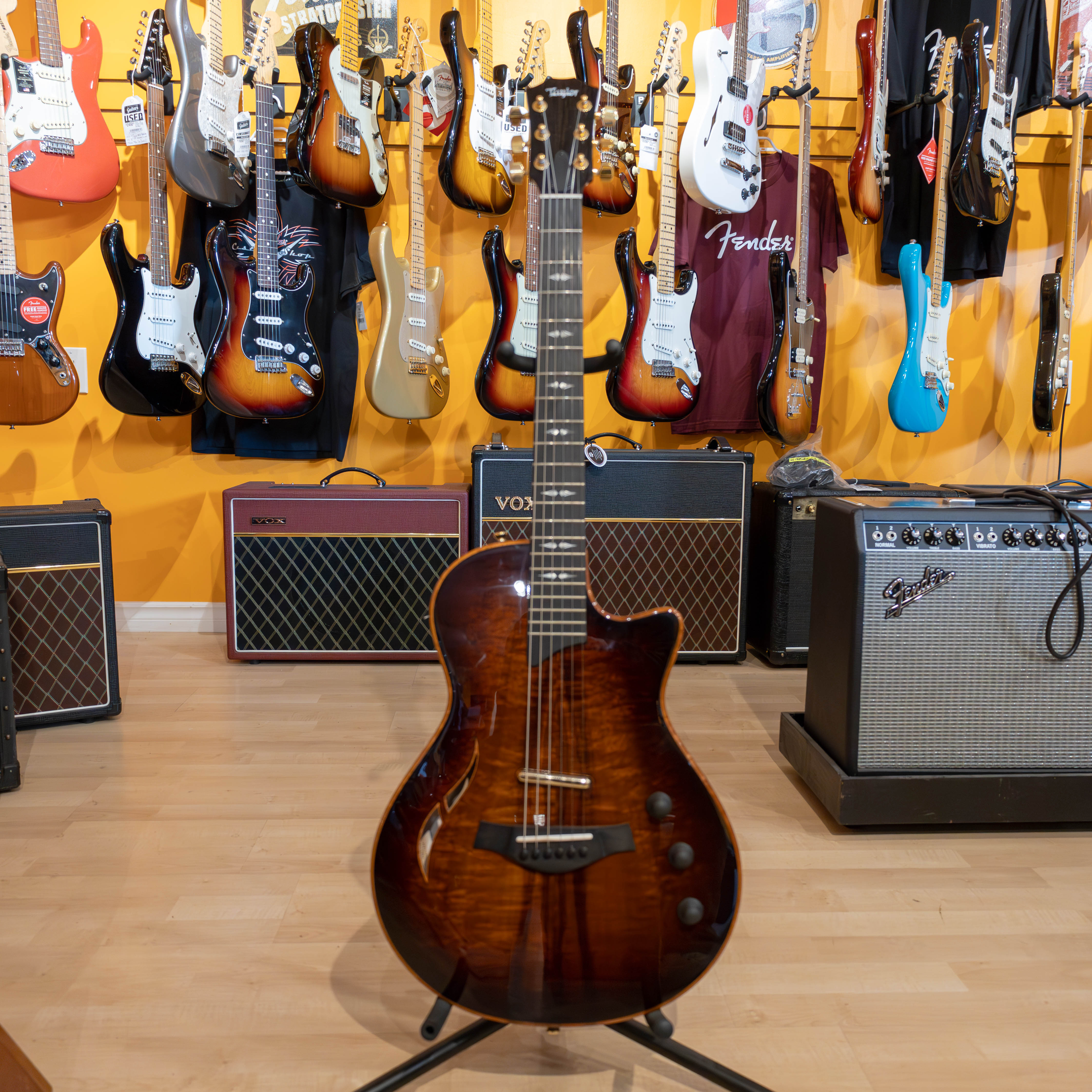 Taylor Guitars T5z Custom Hawaiian Koa Top Electric-Acoustic Guitar w ...