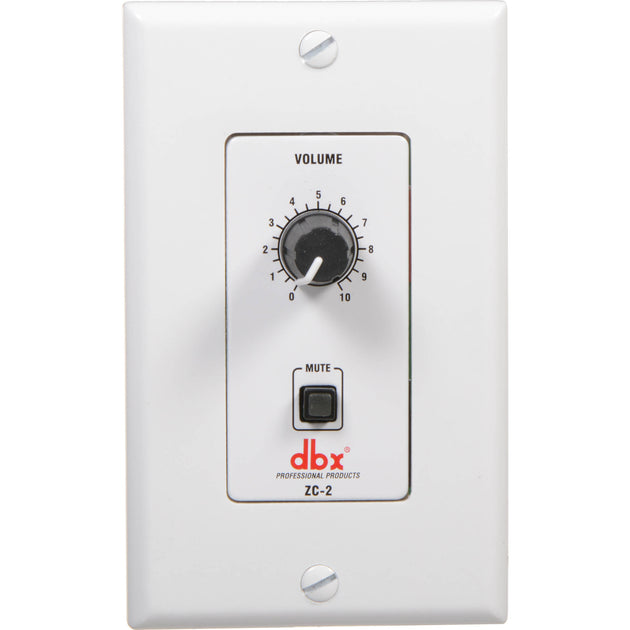 DBX ZC2 Wall-Mounted Zone Controller with Volume and Mute Control ...