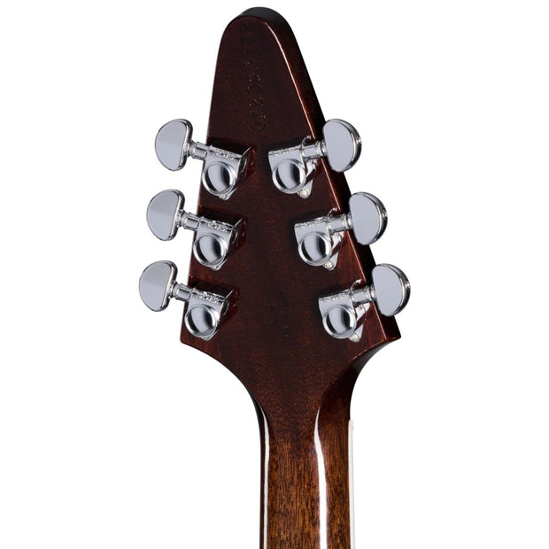 Gibson 70s Flying V Electric Guitar with Case (Dark Walnut) – Music ...