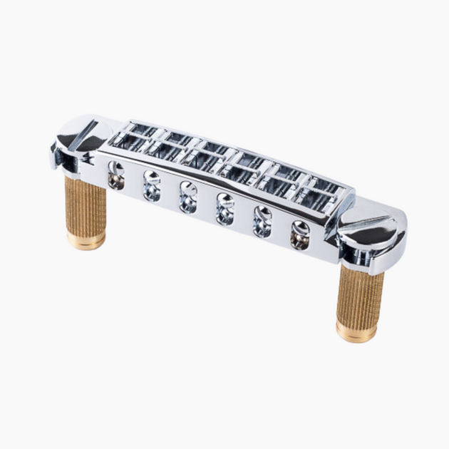 TonePros Wraparound Bridge with Metric Locking Studs - Chrome – Music ...