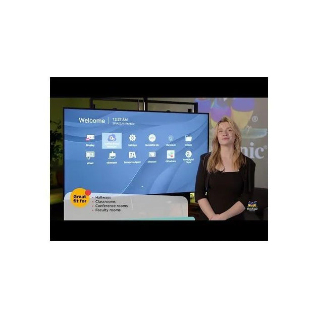 ViewSonic CDE4330 43" LED Display, 3840×2160, 450 nits, full I/O, 10W× ...