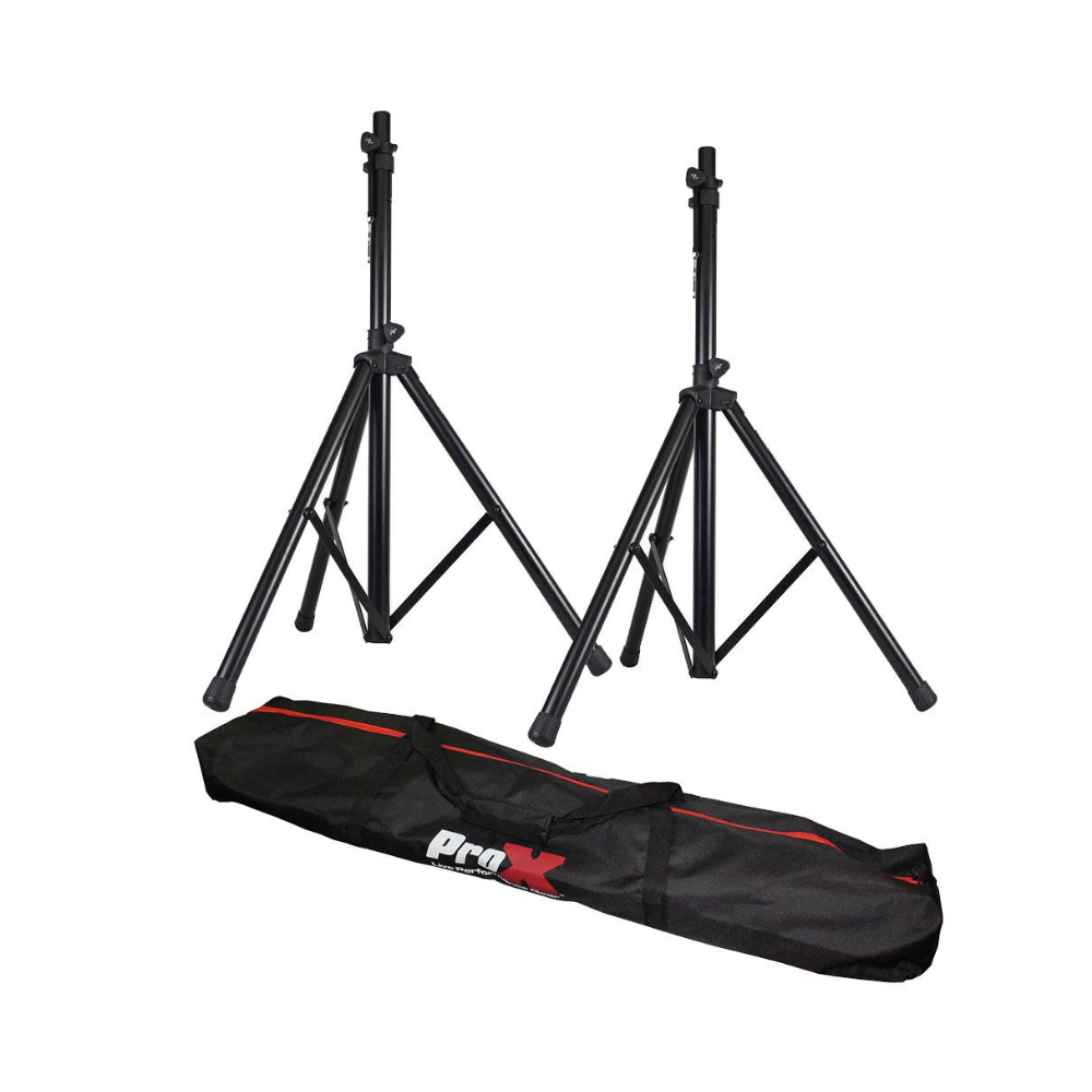 ProX T-SS18P Set of 2 Heavy Duty Speaker Tripod Stands 6 FT (44"-72 ...