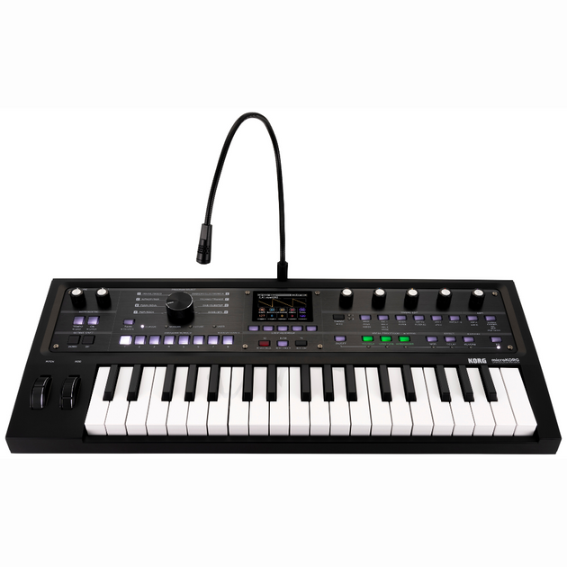 Korg MICROKORG2BK LTD MK2 Synthesizer/ Vocoder w/ Soft Case - Metallic ...