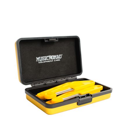 MusicNomad NUT-FILE-5PC-SET-BASS 5-Piece Guitar Nut File Set for Elect ...