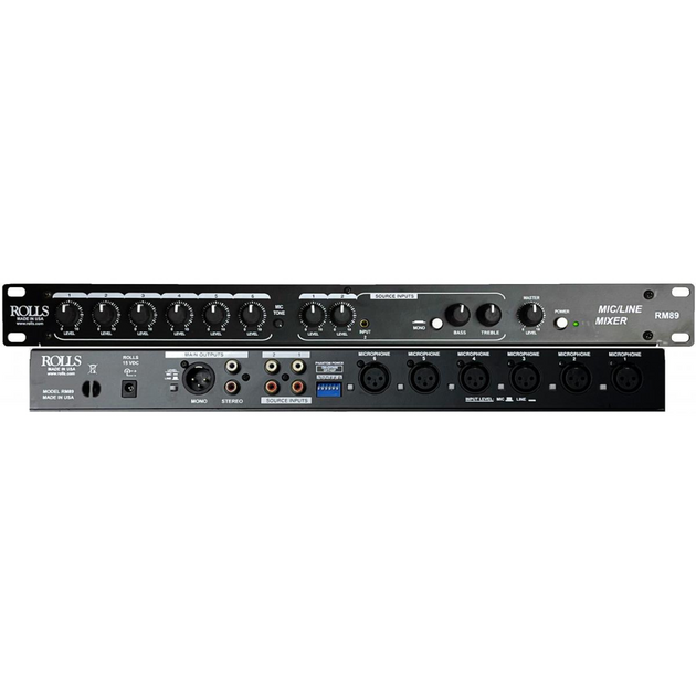 Rolls RM89 8 CH Mic/Line Mixer – Music City Canada