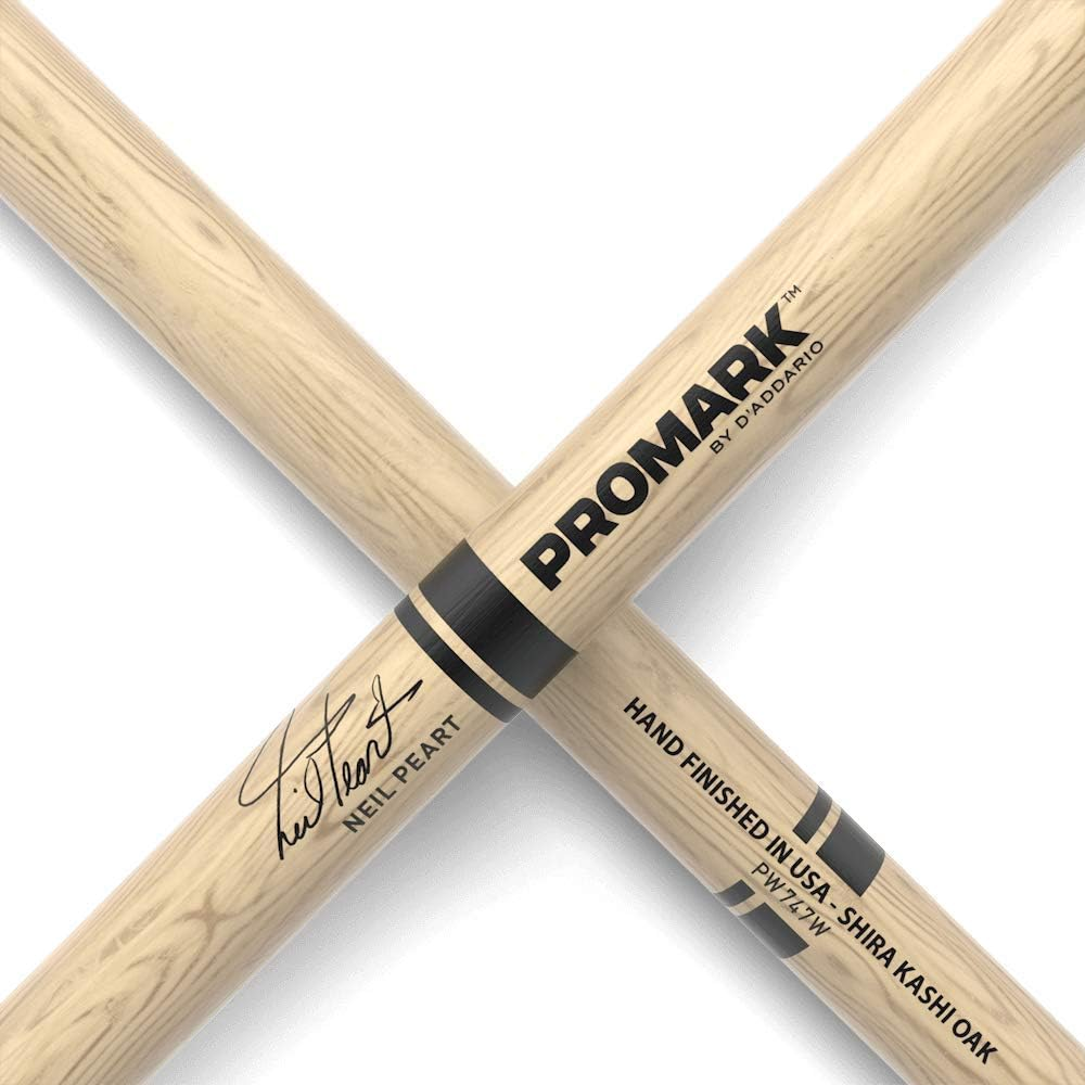 Promark PW747W-4P Neil Peart 747 Shira Kashi Oak Drumstick, 4-Pack ...