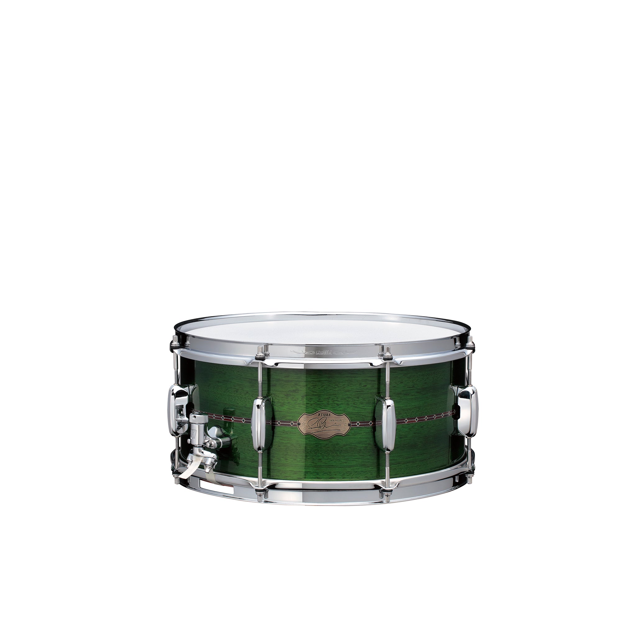 Tama Simon Phillips Signature 14"x6.5" Snare Drum - Green Lacquer Fini ...