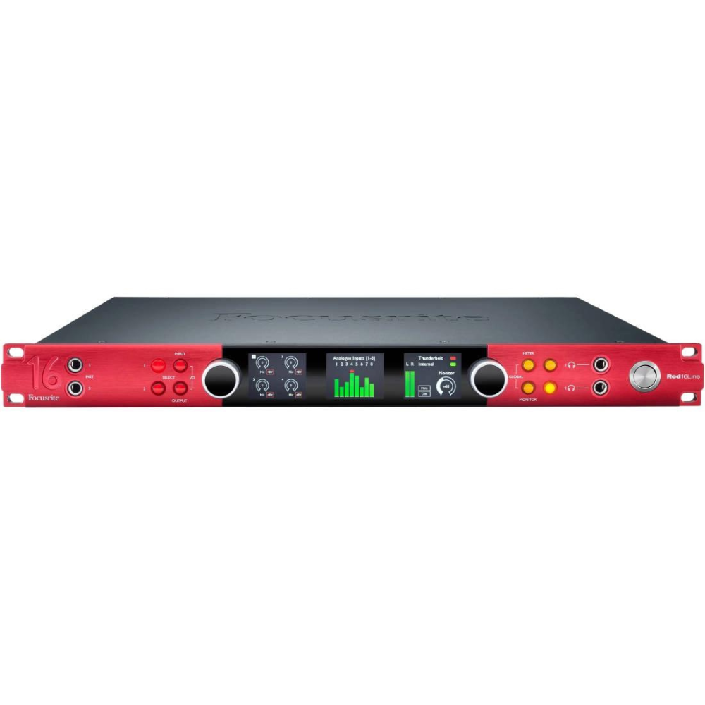 Focusrite Red 16Line 64x64 Audio Interface, 32x32 Dante I/O – Music ...