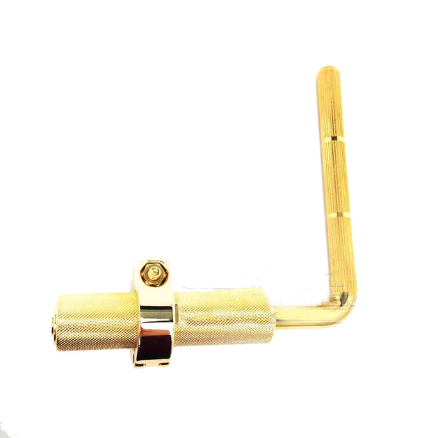 DW 1'' to 1/2'' Knurled L Arm for V Clamps w/ Memory Lock - Gold ...