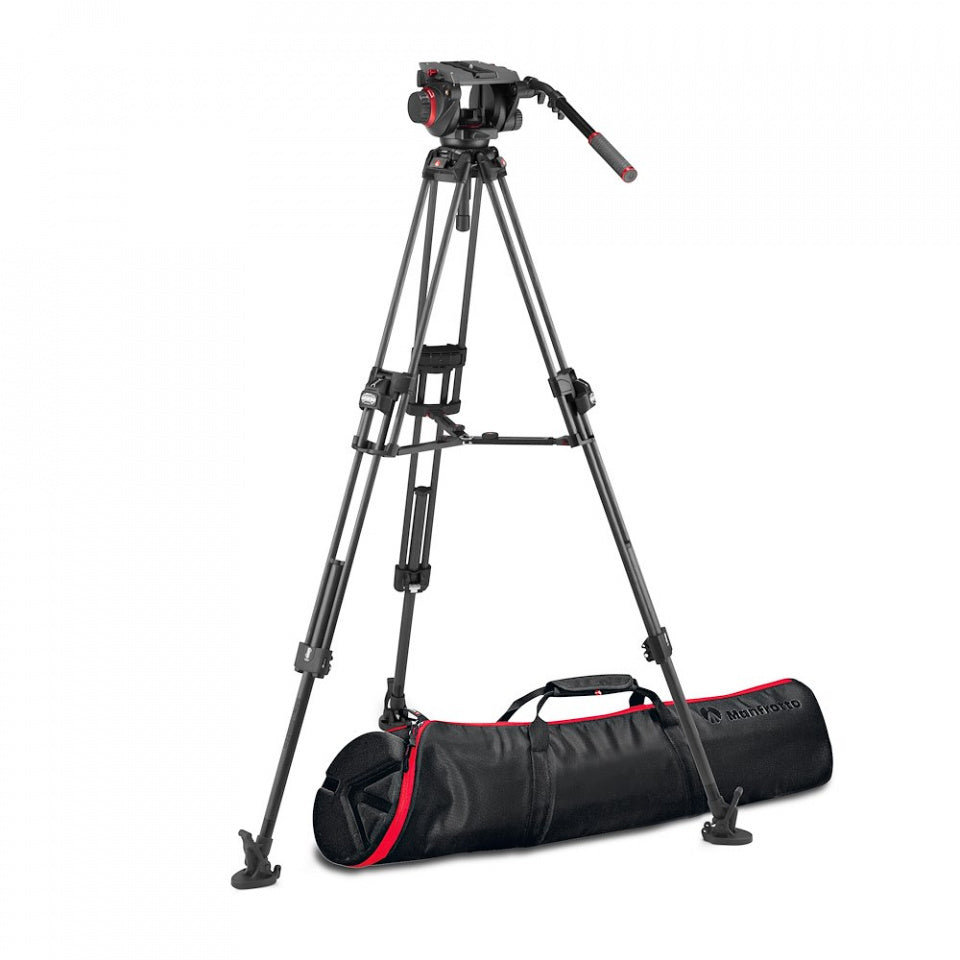 Manfrotto MVK509TWINFC - 509 Video Head with 645 Fast Twin Carbon Trip ...