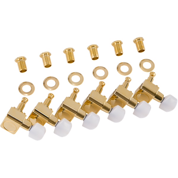 Fender Deluxe Cast/Sealed Guitar Tuning Machines with Pearl Buttons (S ...