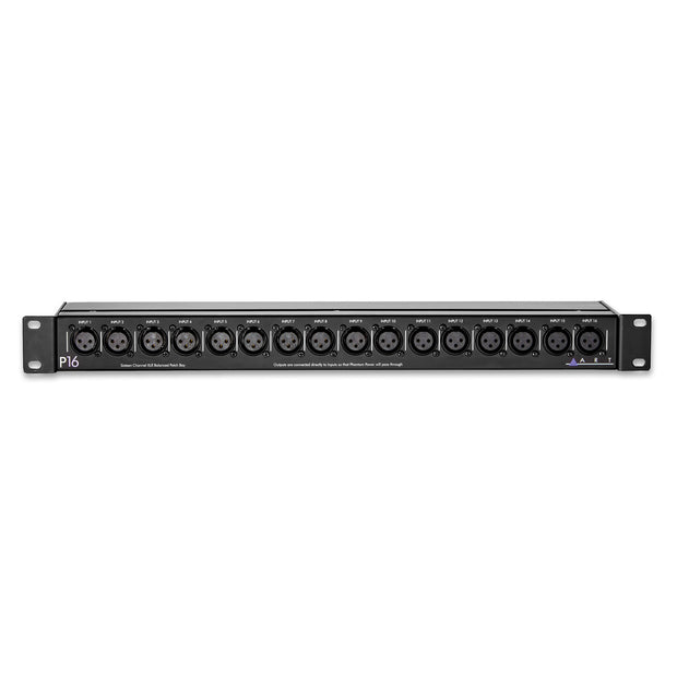 ART P16 XLR Balanced 16-Channel Patch Bay – Music City Canada
