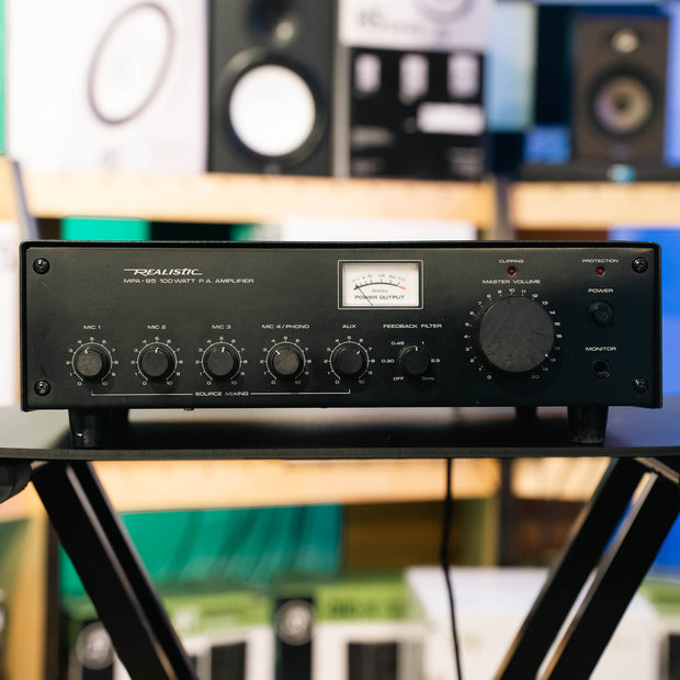 Realistic MPA-95 100 Watt P.A Amplifier - Used – Music City Canada
